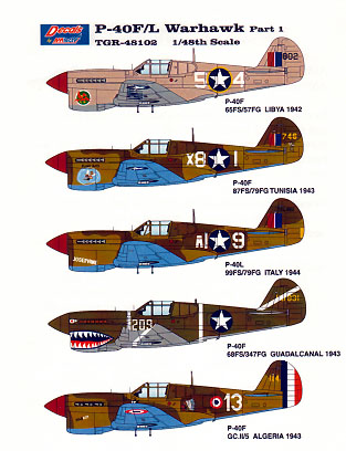 P-40F/L Decal Peview by Brett Green (DAM Decals 1/48)